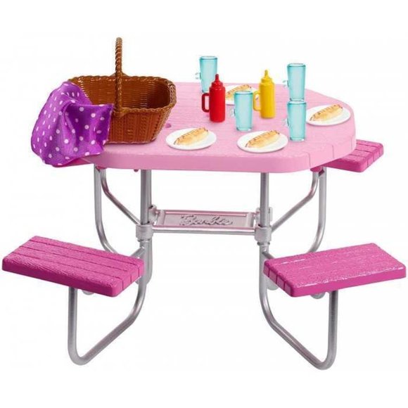 Mattel | Toys | Barbie Picnic Table Set With Accessories Nib | Poshmark